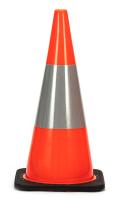 China Australia/Nz/American Us Standard Flexible Reflective PVC 900mm Traffic Road Cone for sale