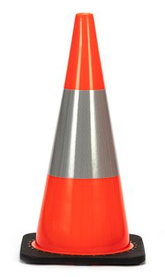 China Australia/Nz/American Us Standard Flexible Reflective PVC 900mm Traffic Road Cone for sale
