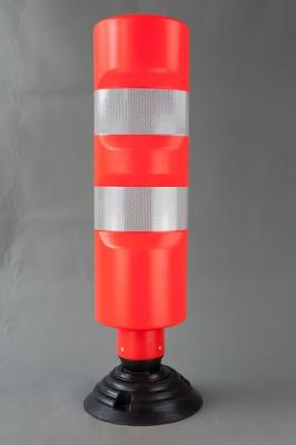 China 830mm Flexible Spring-Back Traffic Bollard with High Visibility Reflective Design for Road Safety for sale
