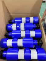 China Chile Warning Spring Post 830mm Orange blue Flexible Traffic Bollard Reflective Road 1.7kgs Delineator Post for road construction diviner for sale