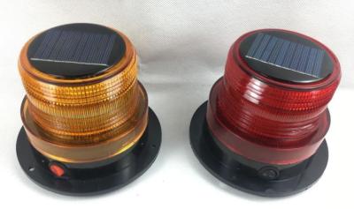 China Portable Navigation LightSolar Led Beacon Light Blinking Amber LED Strobe Warning Light for sale