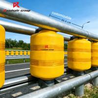 China BEIJING ROADSAFE Highway PU Polyurethane Rolling Barrier System Safety Anti-Collision Driveway Guardrail Bucket Roller for sale