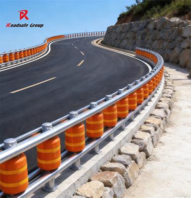 China BEIJING ROADSAFE Highway PU Polyurethane Rolling Barrier System Anti-Collision Safety Guardrail for sale
