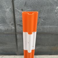 China Beijing ROADSAFE Warning Flexible Reflective traffic guardrail road delineator post Cloud Tubular bollard 1.2kg 90CM Pole Post Delineat for sale