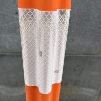 China Beijing ROADSAFE Warning Flexible Reflective traffic guardrail road delineator post Cloud Tubular bollard 1.2kg 90CM Pole Post Delineat for sale
