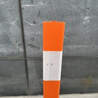 China Beijing ROADSAFE Warning Flexible Reflective traffic guardrail road delineator post Cloud Tubular bollard 1.2kg 90CM Pole Post Delineat for sale