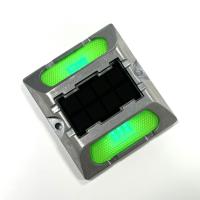 China 40tons Load Bearing 122x110x22.5mm Solar Road Marker Light with Glow in the Dark Cat Eye Warning Light for Enhanced Road Safety for sale