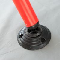 China Delineators Barriers 100cm Tubular Black Base Traffic Delineator Warning Road Barrier Warning Post for Car parking place and construction for sale