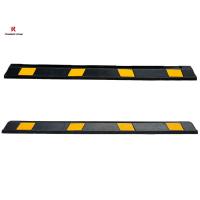 China 183cm Long Reflective Rubber Wheel Stopper Parking Car Stops For Road Safety for sale