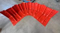 China 52cm Removable Reusable L-Shaped ABS Plastic Flood Barrier Water Baffle for sale