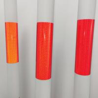 China White Red PE Post Dia 6cm with Removable Base Pin Flexible Delineator 1050 Traffic Barrier Reflective Safety Warning Bollards for sale