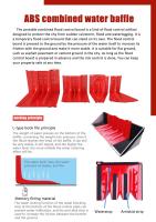 China L-Shaped Traffic Warning Red Flood Control Barrier / 51cm height Weight 1.6kgs-1.7kgs   ABS Material Fence Inner-curve & outer-curve connecting panels Water Baffle For Safety Road for sale