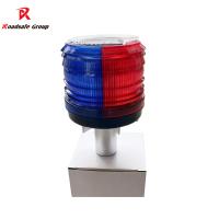 China ROADSAFE Solar Traffic Safety signal Warning Light 16.5cm Red Blue Double Color Flashing 6LED Cone Lights for Road Safety for sale