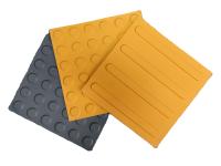 China Roadsafe 30*30cm PVC Tactile Tile Blind Board Warning Paving Road Stud Airport Road Tactile Mat Tiles for sale
