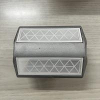 China ROADSAFE Reflector LOGO Customs 2 Sides Aluminum Road Stud High Quality Road Stone Safety Reflective Cat Eye with Pin for sale