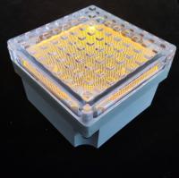 China Solar Road Stud LED Brick Plastic and ALuminum IP68 Waterproof High Load Bearing for Garden Park Pavement Outdoor Lighting for sale