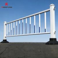 China 3meter Steel Iron Traffic Barrier Fence Road Warning High Quality white Yellow Red Plastic Connecting Barriers For Road Construction ROAD CENTER for sale