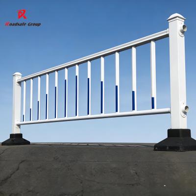China 3meter Steel Iron Traffic Barrier Fence Road Warning High Quality white Yellow Red Plastic Connecting Barriers For Road Construction ROAD CENTER for sale