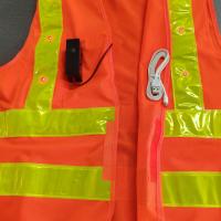 China Safety Reflective Jacket 12 LED Light-Up Safety Vest with Reflective Strips – Ideal for Workers, Rechargeable Battery Workers & Cyclists Vests for sale