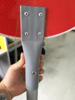 China Australian Traffic Management Class 1 Reflective Film Telescopic Aluminum Handle 450mm STOP / SLOW Sign (BAT style) for sale