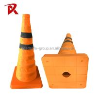 China Telescopic Foldable Traffic Safety Cone ABS / PP 35–70cm for Road Safety & Emergency Control for sale