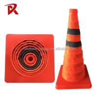 China Telescopic Foldable Traffic Safety Cone ABS / PP 35–70cm for Road Safety & Emergency Control for sale