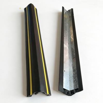 China Factory Price Rubber Corner Guard with Galvanized Steel Plate Parking Wall Protector 100x10x2cm for sale
