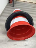 China FZT3 Barriers 900mm South American 6.9kgs Traffic Drum Barrels Crash Safety Traffic Barrel Road Orange Barrier Heavy Duty for sale