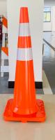 China Orange PVC Cones Custruction Flexible Reflective High Visibility 90CM 36