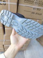 China Premium Cow Leather Safety Shoes with Steel Toe & Steel Midsole, PU Outsole Industrial Work Boots For Construction Workers for sale