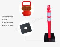 China Portable Delineator Post with Stable Base and Durable PE Material for Road Safety for sale