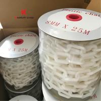 China 2026 Road 25m/roll Plastic Chain Caution / Traffic Cone Post Chain / 6mm 8mm 10mm Warning Chain Barrier for sale