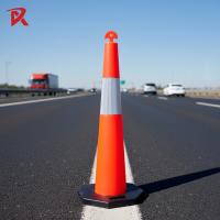 China Delineators Barriers 110MM T-Top Black Base Reflective Traffic Beijing ROADSAFE Road Barrier Warning Cone Post for sale
