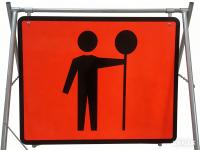 China Australian Standard 1035x1005mm Road Swing Sign Frame for Temporary Work Zone and Road Construction for sale