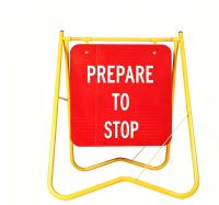 China Australian Standard 1035x1005mm Road Swing Sign Frame for Temporary Work Zone and Road Construction for sale