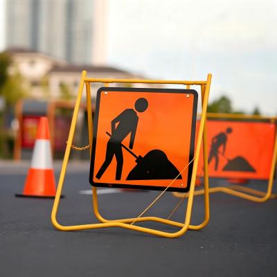 China Australian Standard Heavy Duty Steel A-Frame Traffic Sign Temporary Roadwork Warning Safety Signboard for Construction Site for sale