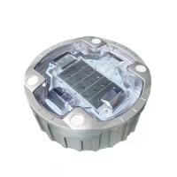 China IP68 Waterproof Solar Road Stud: 10 LED Dock & Ground Warning Flashing Marker for sale