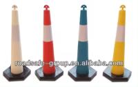 China 110MM T-Top Spring Post with reflective surface and black base designed for effective traffic guidance and road safety for sale