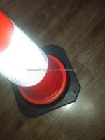 China 110MM T-Top Spring Post with reflective surface and black base designed for effective traffic guidance and road safety for sale