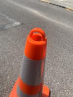China PVC Reflective Traffic Cone with Top Ring Handle – High Visibility Road Safety Warning Cone for Construction & Parking for sale