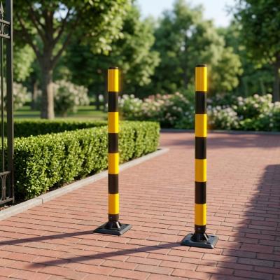 China PE Material Flexible Delineator Post 110cm Height with Reflective Film Traffic Barrier Bollard for sale