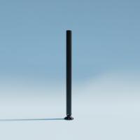China Singapore Flexible Iron String Delineator Posts with Removable pin Road Warning black base 100cm 110cm Separate lane Post Traffic Barrier for sale