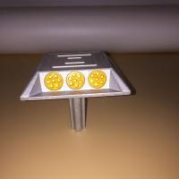 China High-Durability Aluminum Road Stud Heavy-Duty Cast Aluminum Pavement Marker for sale