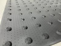 China Tactile Pavement PVC Adhesive Black Tactile Tiles 60 *120cm / Indicator Mat & Stud Paving For Blind Guidance Indicator for sale