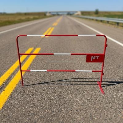China Red Warning Steel Iron Custom Traffic Bollard Fence Delineator Post Fence Barrier for Road Safety for sale