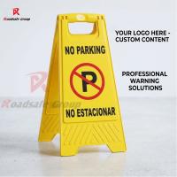 China Durable Roadside Safety Guidance Traffic Caution wet Floor Custom LOGO Sign Road Safety Sign board 60X29CM Reflective Barrier for No Parking Warning for sale