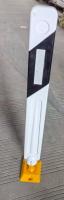 China TRAFFIC Reflective Road Bollards 1000mm PVC White Bollard Yellow Base Traffic Flexible Post Warning Post Delineator for sale