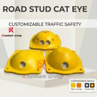 China 30tons Resistance 45mm 65mm Plastic Road Stud 70mm  Cat Eye Reflector for sale