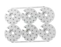 China Led Lighting Aluminum Single PCB Board 1.6mm White Solder Mask 3KV for sale