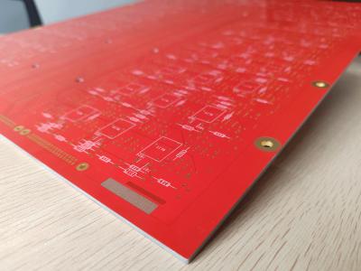 China 6L FR4 Electronic Circuit Board Assembly Red Solder Mask White Silkscreen for sale